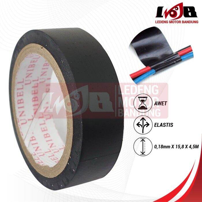 Solasi Hitam Unibel Isolasi Listrik Tahan Panas Merekat PVC Electrical ...