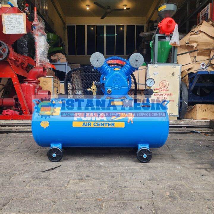 MESIN KOMPRESSOR ANGIN UDARA PUMA UNLOADING 2HP PUK 20100A NO MESIN ...