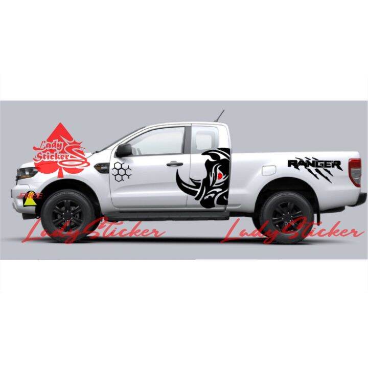 STRIPING STICKER STIKER MOBIL RANGER SINGLE CABIN DOBLE CABIN STICKER ...