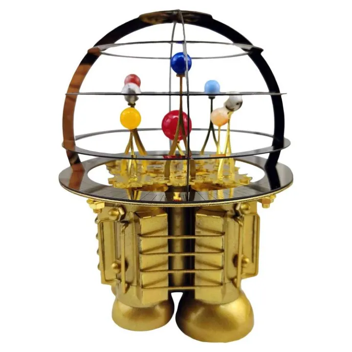 Mechanical Solar System Solar System Table Decorations Rotatable Metal ...