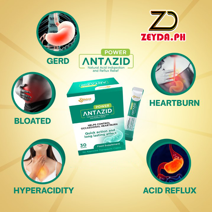 Reluxe Essentials POWER ANTAZID Natural Acid Indigestion and Reflux ...