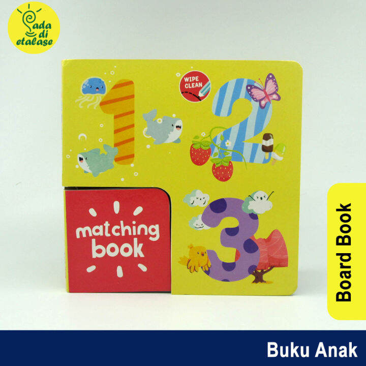 Wipe and Clean Matching Book 123 Buku Keterampilan Anak Pengenalan ...