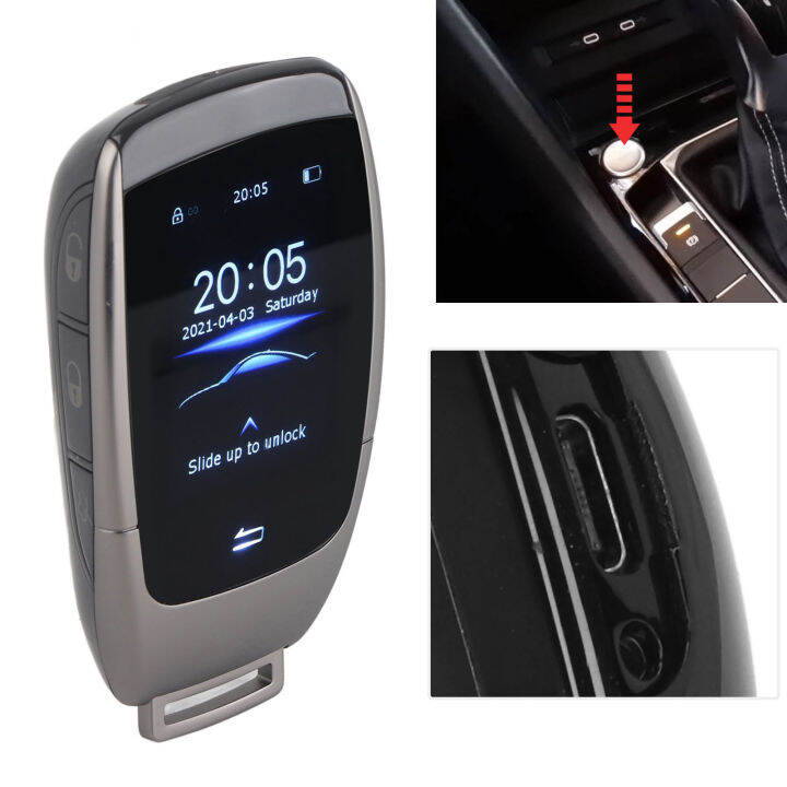 LCD Screen Smart Key Smart Remote Key Aluminum Alloy Frame Long Standby ...