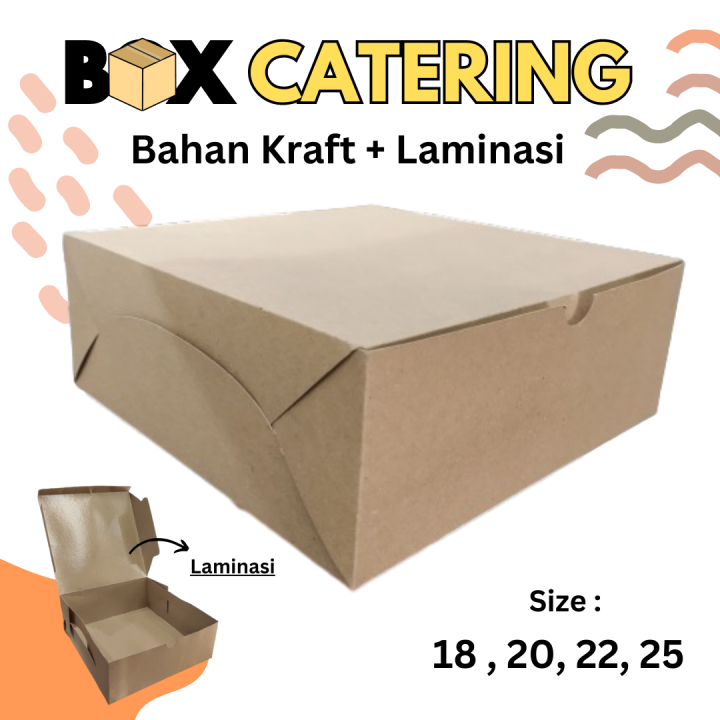 (50 PCS) Box Catering , Box Katering Berbagai Ukuran, Dus Makanan ...