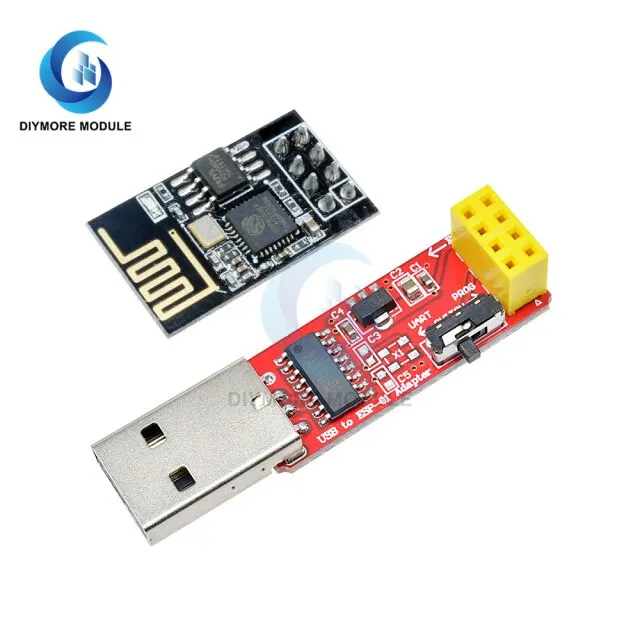CH340 USB to ESP8266 Serial ESP 01 ESP 01S Adapter Wifi Converter Programmer Module for Arduino ...