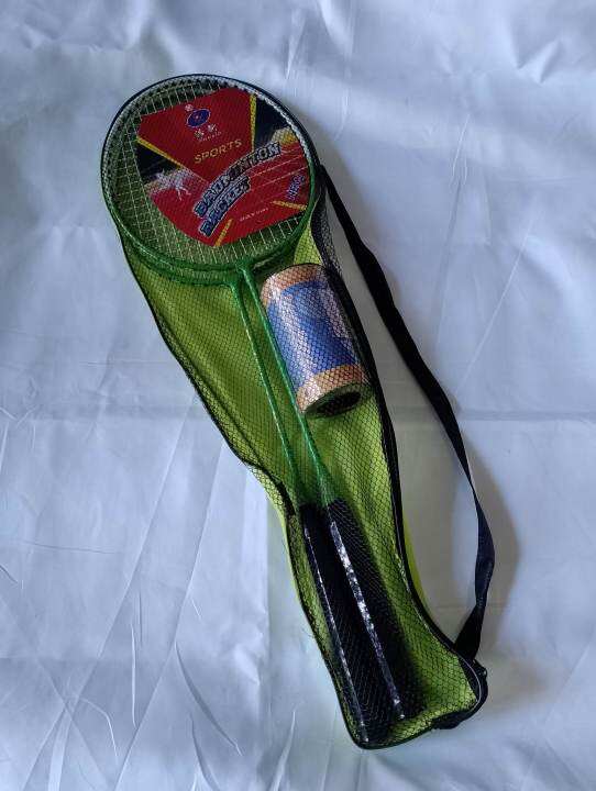 Badminton Rackets with Shuttlecock GREEN | Racket Sports | Badminton ...