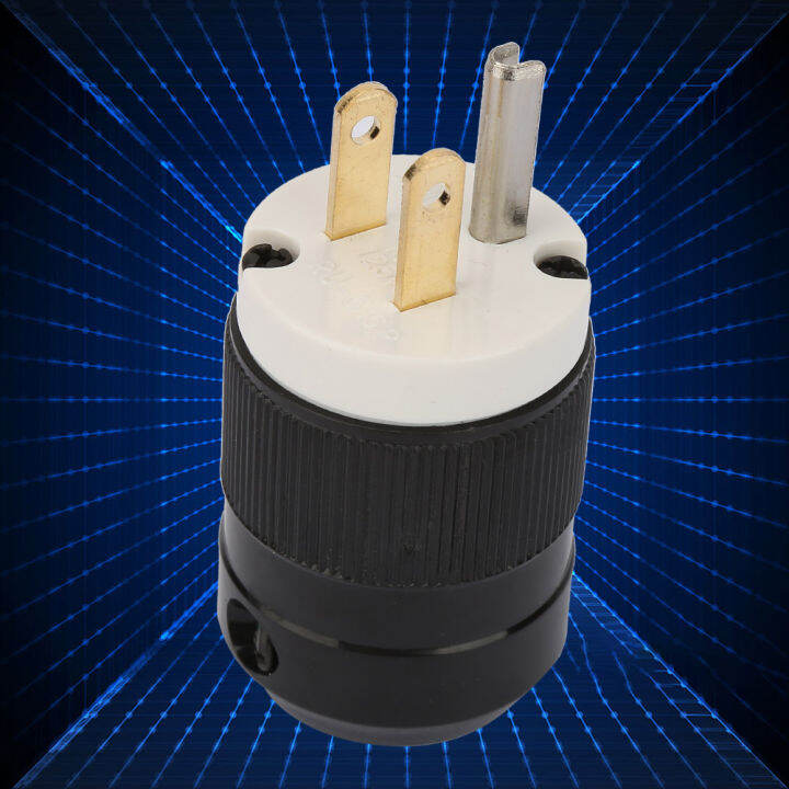 US ปลั๊กไฟ 125V 3 รู ปลั๊กกันน้ำเกรดอุตสาหกรรม 3 ขั้ว คอนเนคเตอร์ ...
