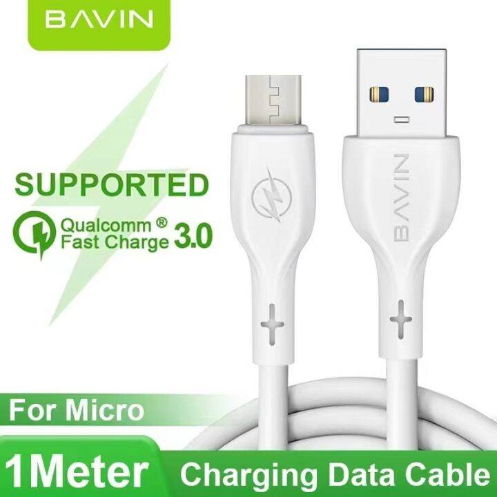 BAVIN CB222 Fast Charging Data Cable Durable Cable PVC Coated Wire for Micro /for iPh /Type-C ...
