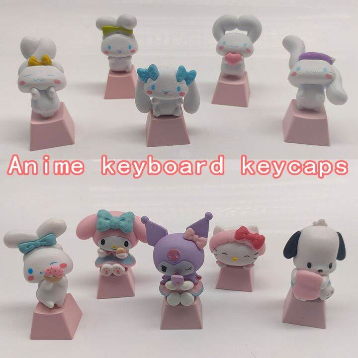 【Miss qi's keycap】 Hello Kitty Sanrio Kuromi Cinnamorol Pochacco My ...