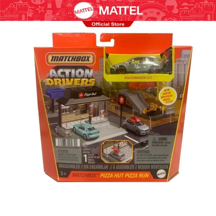 Matchbox Action Drivers Pizza Hut Pizza Run With Volkswagen GTI (HJT89 ...