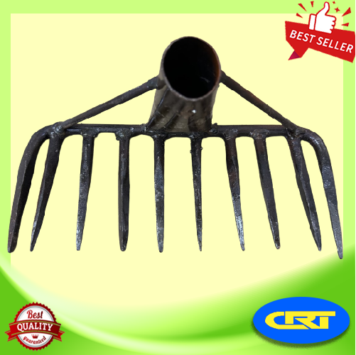 Heavy Duty Black Metal Raker (No Stick) / Cakar Besi Tebal Outdoor ...