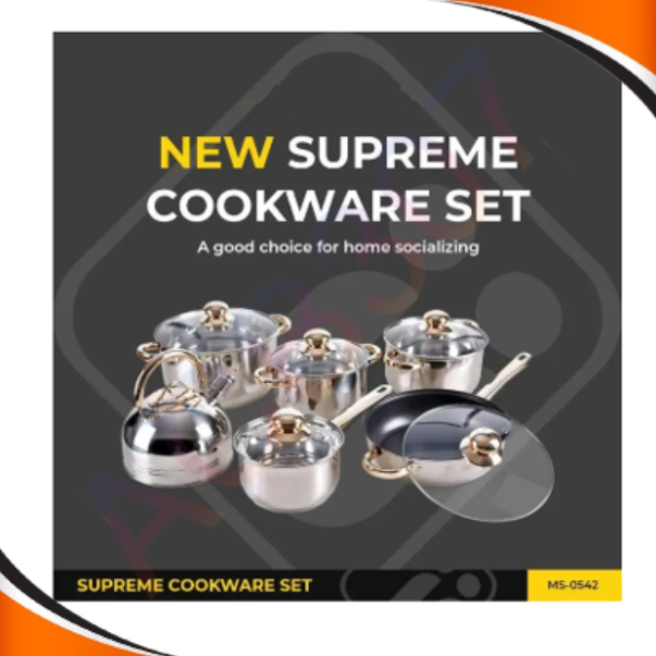 ACB307 6Pcs Non stick cookware set cooking set stainless cooking pot ...