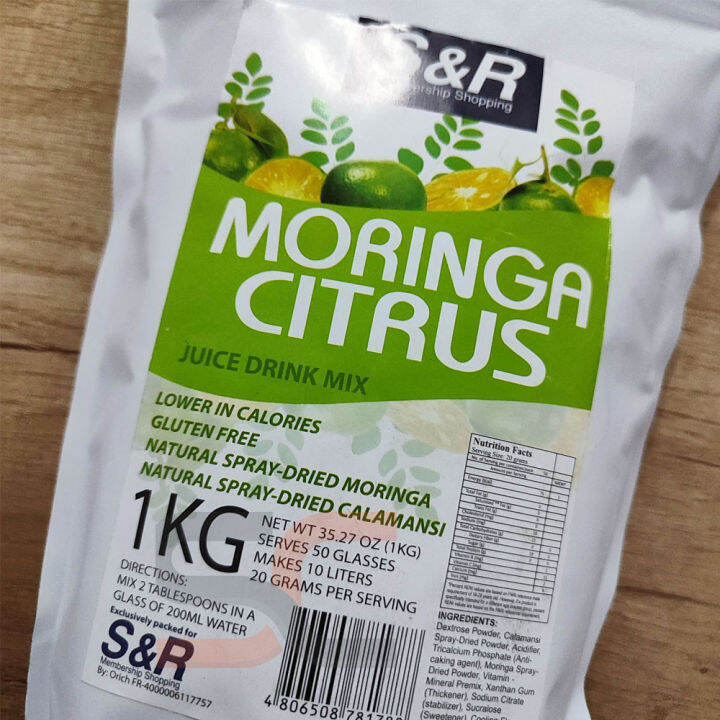 Moringa Citrus Juice Drink Mix 1kg / 2kg Lower in calories Gluten Free ...