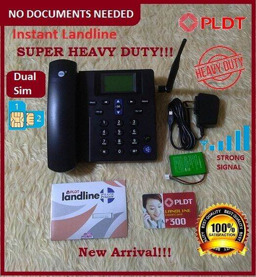 PLDT Landline Prepaid Sim + Compatible Dual Sim Heavy Duty Wireless ...
