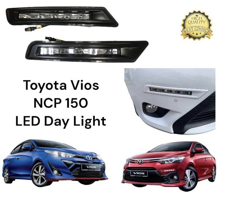 Toyota Vios NCP 150 Front Bumper LED Day Light Set | Lazada