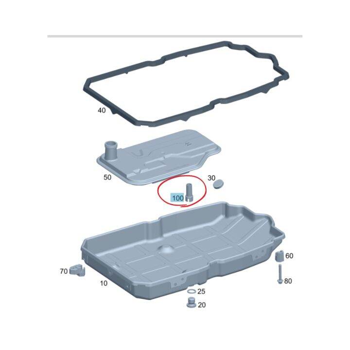 Original Mercedes Benz Automatic transmission Oil Pan Over Flowe Pipe ...