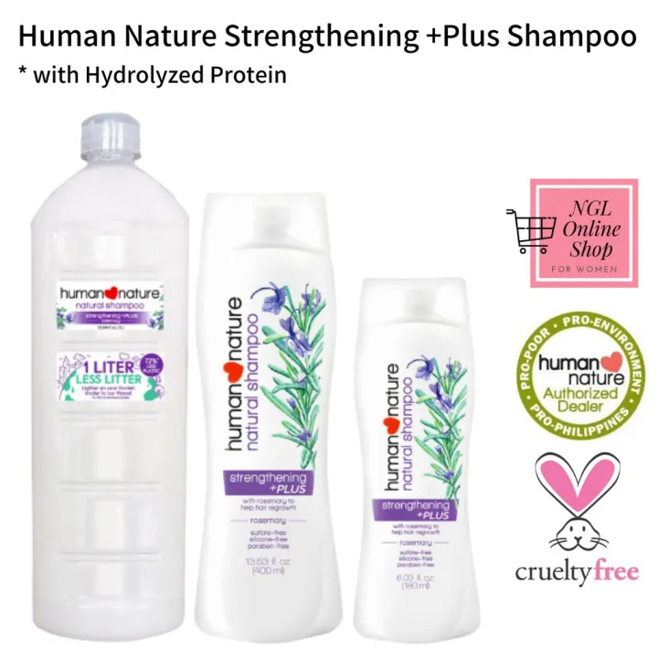 CGM Human Nature Shampoo Strengthening +PLUS Rosemary Scent - with ...