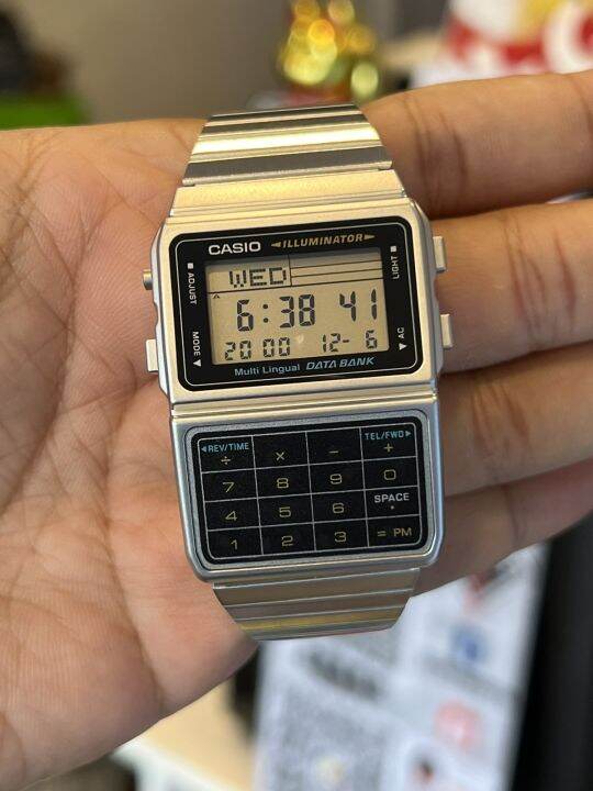 ORIGINAL CASIO Illuminator Data Bank Calculator Watch DBC-611-1D / Legit Casio Data Bank ...