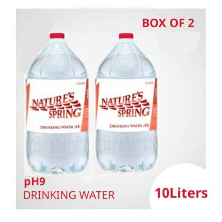 Natures Spring Alkaline Water 2 Bottles of 10 Liters | Lazada PH