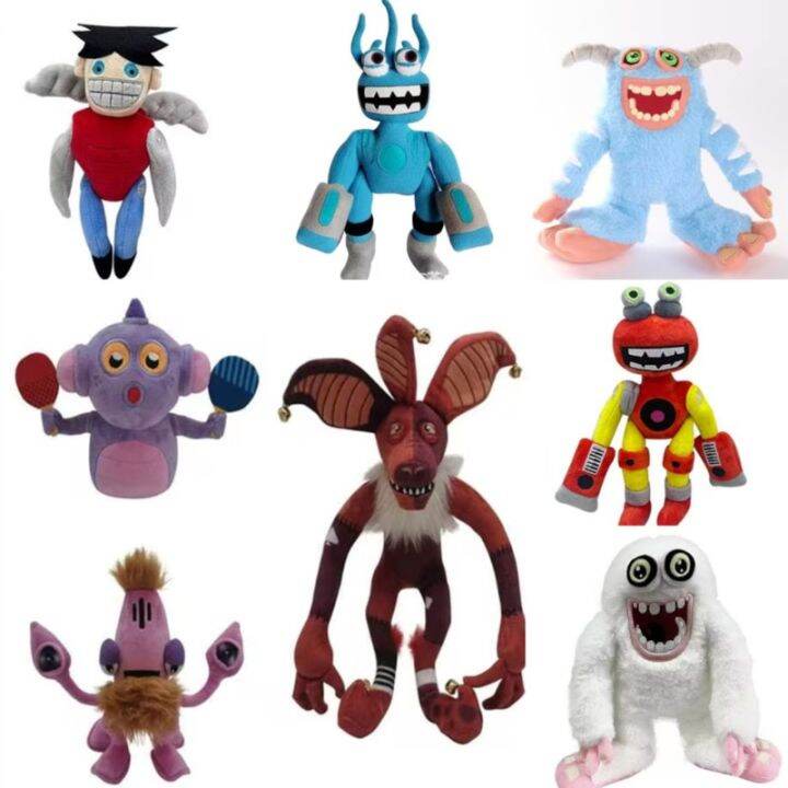 1/10Pcs Cartoon My Singing Monsters Plush Wuox Toys Furcorn Ghazt Soft ...