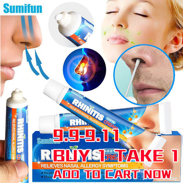 SUMIFUN Rhinitis Cream Rhinitis Sinusitis Cream Nasal Ointment Allergic ...