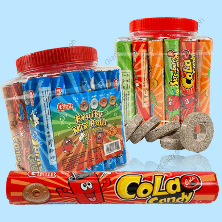Giant Candy Fruity Mix Roll Sold per Jar [T020] | Lazada PH