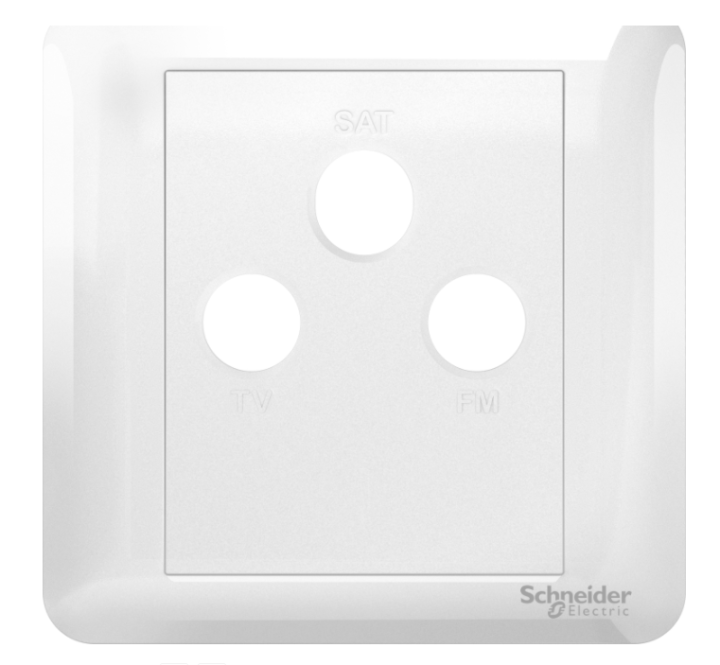 Schneider Electric Affle Plus SMATV Faceplate, White | Lazada