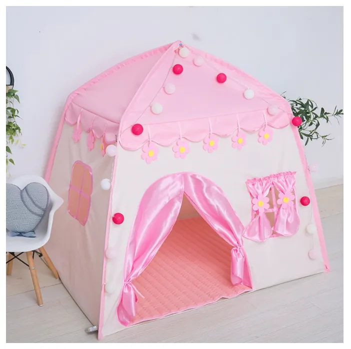 Kids Dream Play Tent Oxford Playhouse Fantasy Fairy Tale Castle Tent ...