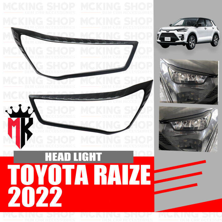 Toyota Raize 2022 Headlight / Head Light Cover (Matte Black) | Lazada PH