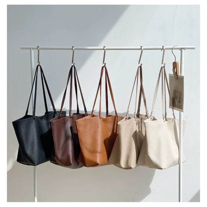 พร้อมส่ง กระเป๋าสะพาย Total bag ใบใหญ่จุของได้เยอะ แถมกระเป๋าใบเล็ก | Lazada.co.th