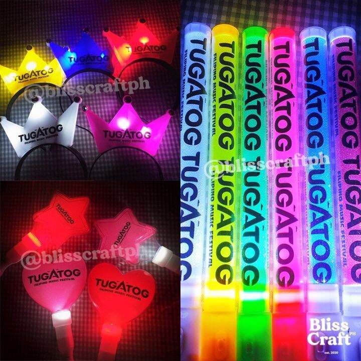 【Hot Sales】 [COD] TUGATOG Concert Light Stick Penlight LED Crown ...