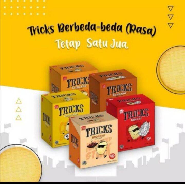 Tricks Biskuit kentang aneka rasa 1box | Lazada Indonesia