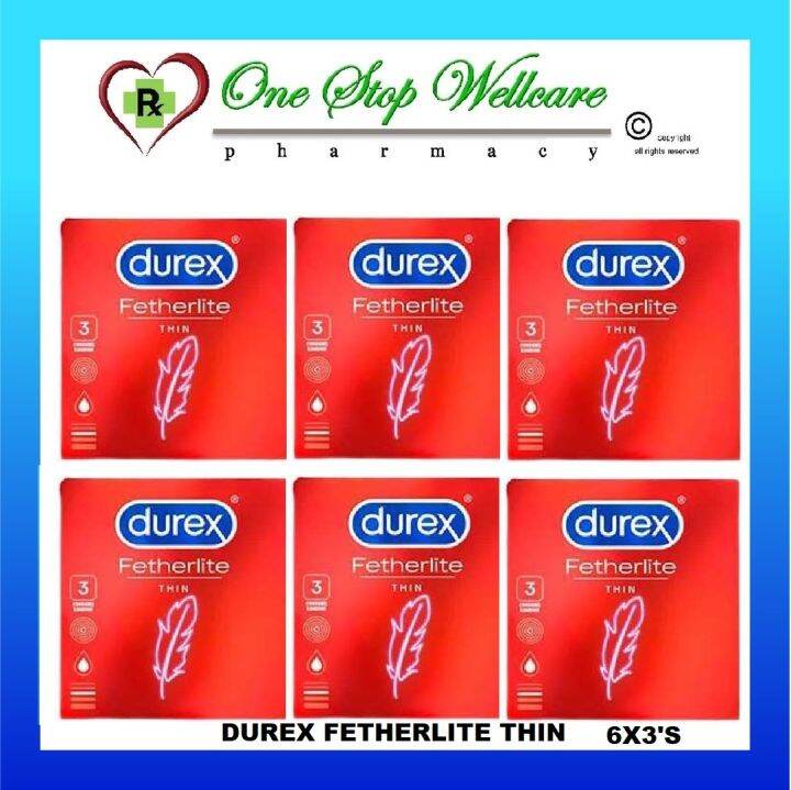 DUREX FETHERLITE THIN 6X3'S (EXP:12/2027) | Lazada