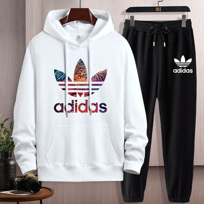 ชุดเซ็ทกันหนาวเสื้อฮู๊ด แขนยาว กางเกงขายาว เสื้อแขนยาวมีหมวก ผ้านุ่มใส่สบาย ได้ทั้งชายและหญิง ...