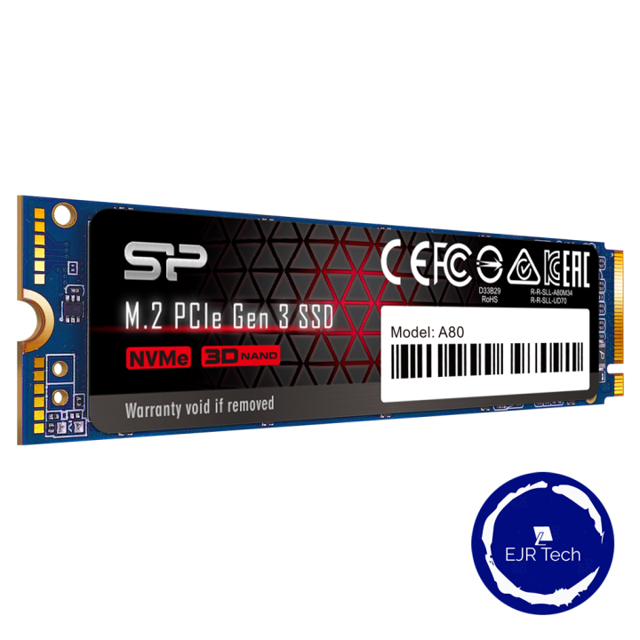 Silicon Power A80 1TB NVMe M.2 SSD up to 3400MB/s TLC with DRAM for ...