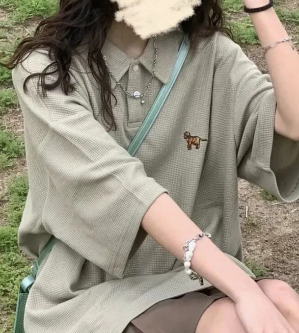 COCOEPPS เสื้อยืด2023ใหม่สำหรับผู้หญิงเสื้อครึ่งแขนทรงหลวมสีพื้นสไตล์เกาหลี | Lazada.co.th