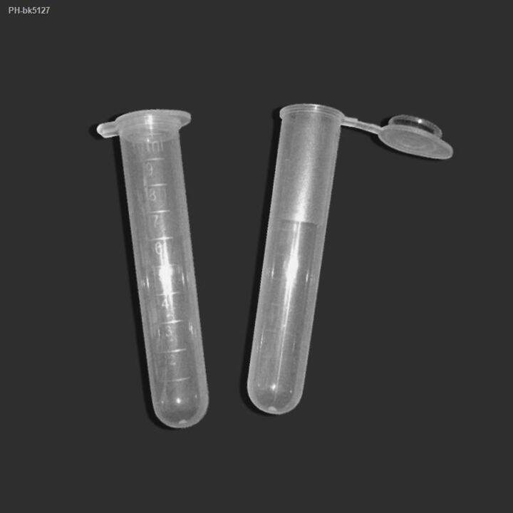 200pcs/bag 10ml Centrifuge Test Tube Multi-purpose Clear Plastic Micro ...