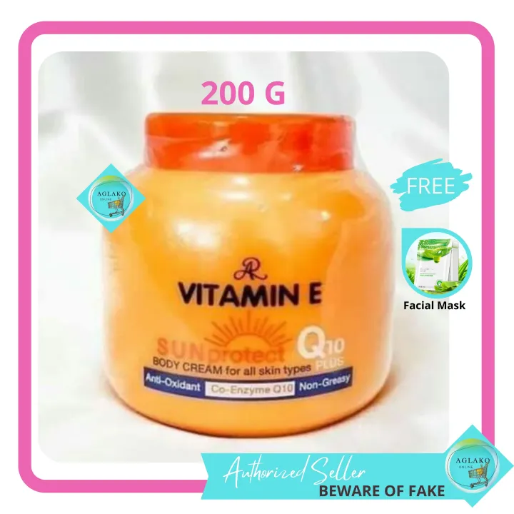 Aron Vitamin E SUN Protect Q10 Plus Body Cream 200g | Lazada PH