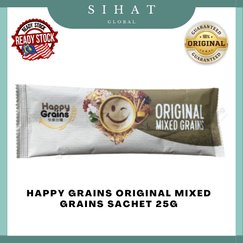 HAPPY GRAINS ORIGINAL MIXED GRAINS SACHET 25G EXP10/22 | Lazada