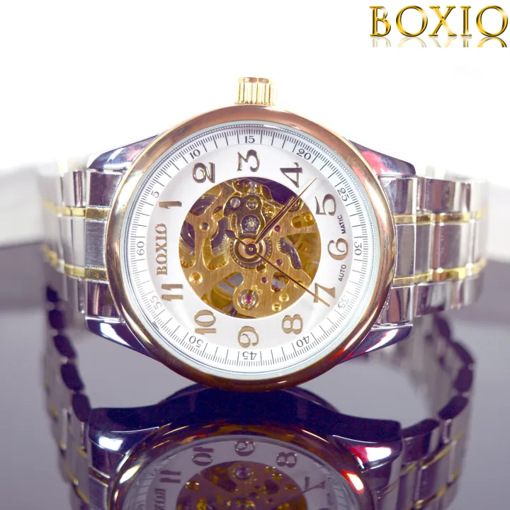 Boxio Auto Mechanical Self Winding Hollow Out Desgin Unisex Smart ...