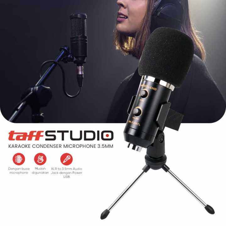 Microphone 3.5mm with Stand - MK-F200TL /Mikropon Mic YOUTUBER LIVE ...