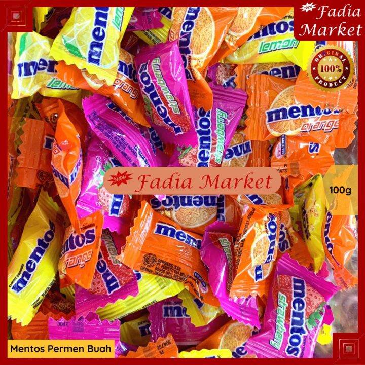 Mentos Fruit Candy Permen Buah Lemon Jeruk 100g | Lazada Indonesia