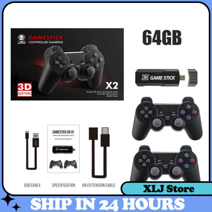 X2 Plus Wireless Retro Game Console Built In 40000 Games Plug Play ...
