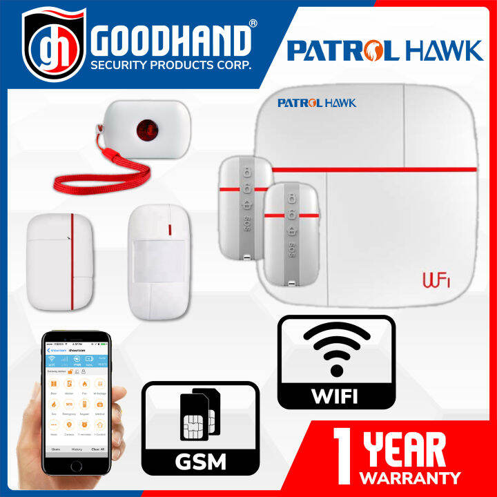 Patrol Hawk Intruder Alarm Smart Wi-Fi & GSM Security System | Lazada PH