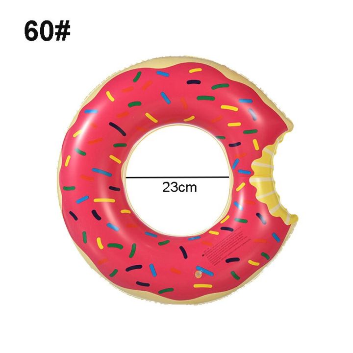 Inflatable Donut Pool Float Cartoon Swim Ring for Kids Swimming Circle ...