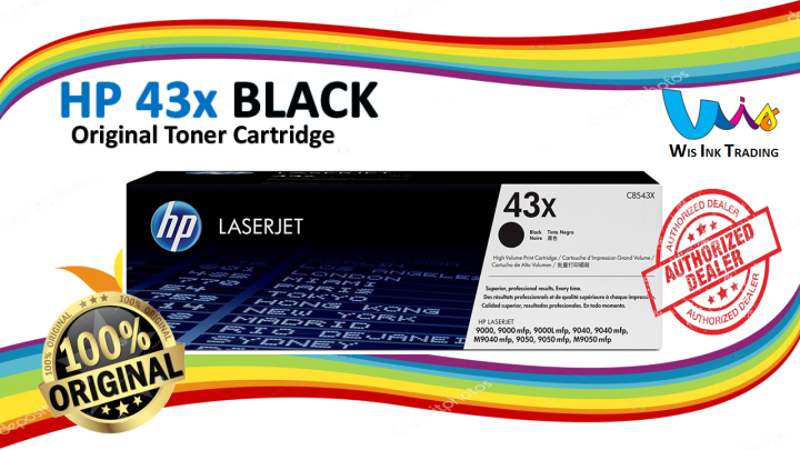 HP 43X (C8543X) Black High Yield Original LaserJet Toner Cartridge ...