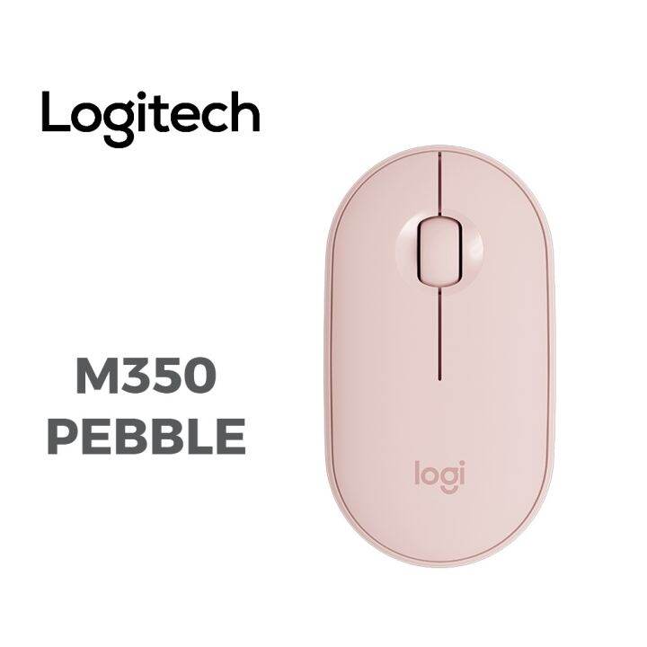 Logitech M350 Pebble Modern, Slim and Silent Bluetooth Wireless Mouse ...