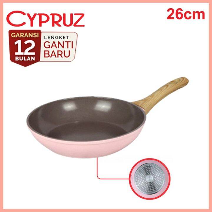 Cypruz Fry Pan Cookware Cyprus Pink Keramik 26cm FP-0894 Wajan Induksi ...