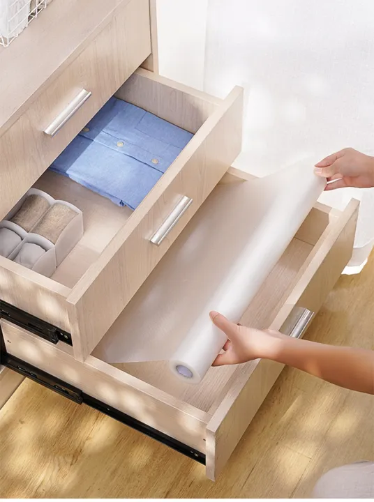 Moisture proof Drawer Liner Mat Paper Waterproof Reusable Cabinet Pad ...