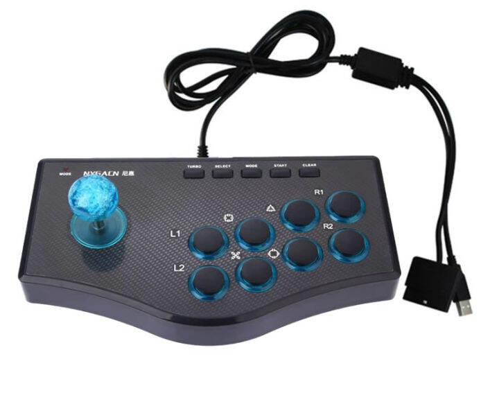NYGACN Game Arcade Controller USB Rocker Joystick Gamepad Fighting ...